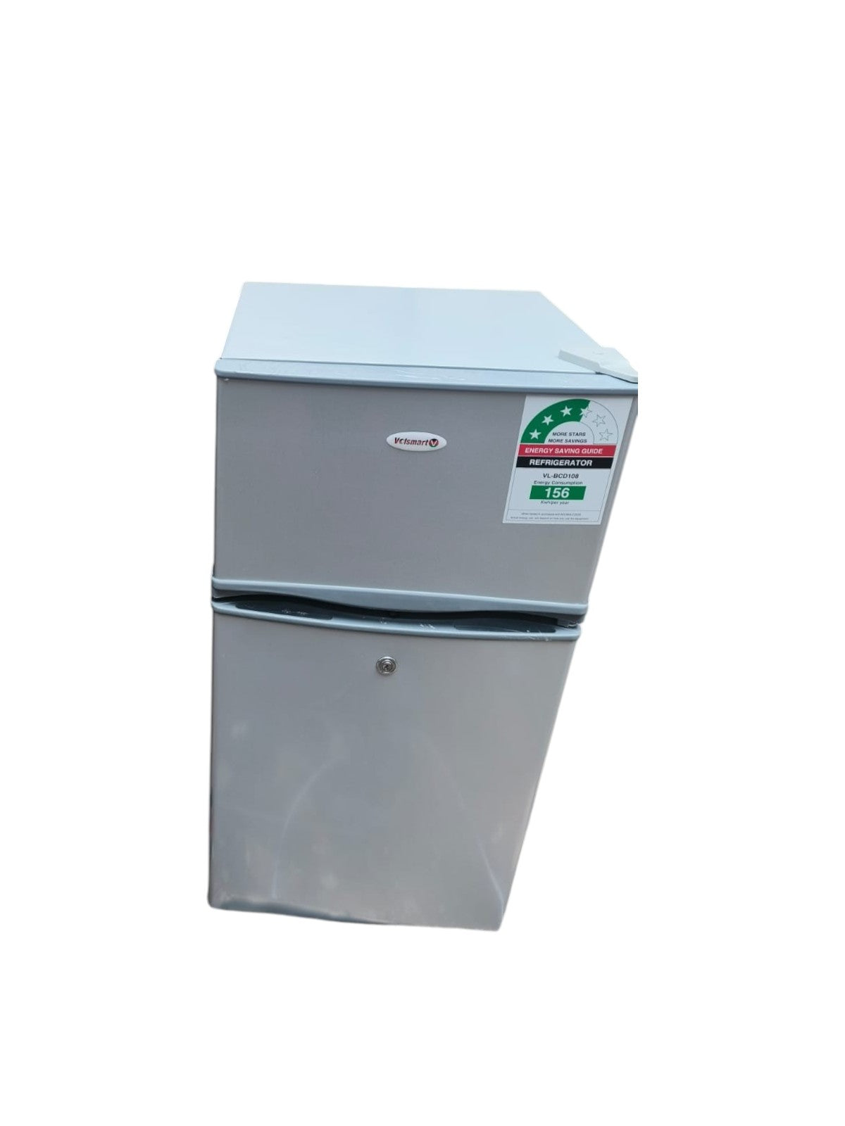 Volsmart 108 L double‑door fridge, – CityStore